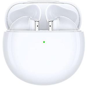 DPduct Wireless Earbuds with Charging Case, Waterproof Wireless Headphones for Sport/Work, Bluetooth Headphones Compatible with iPhone/Android/PC, (White).