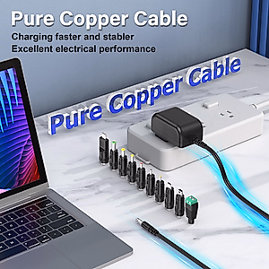 PERFEIDY 5V 1A 0.5A Charger 5.0V 1.0A AC Adapter 5W Power Supply DC 5V 1000mA 800mA 600mA 500mA Adaptor Regulated Transformer Cord with 10 Interchangeable Jacks Plug UL Listed