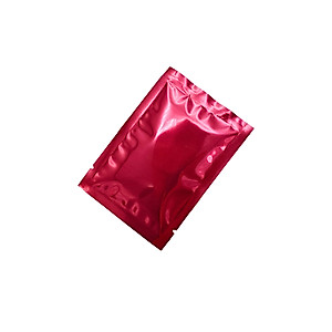 QQ Studio 200 PCS Metallic Mylar Foil Open Top Sealable Bags (7x10cm (2.7x3.9"), Red)