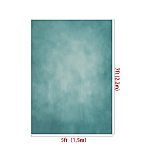 Kate 5x7ft Abstract Backdrops Microfiber Dark Cyan Portrait Background for Photoshoot, for Photography, for Birthday