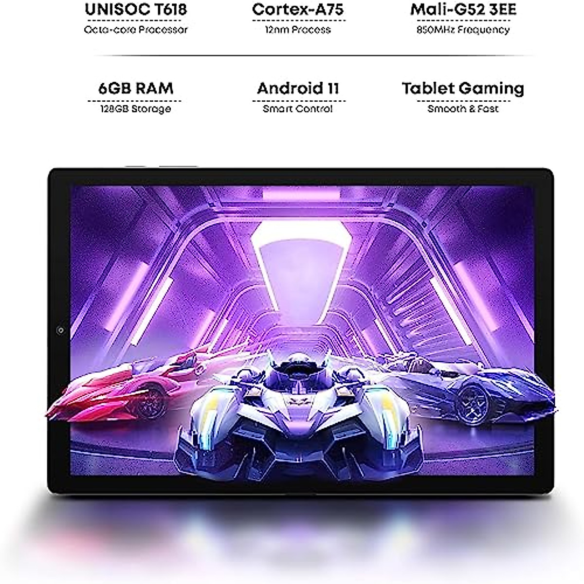 CHUWI Tablet, Hipad X Phone Call Tablet 6GB RAM 128GB Android 11.0 Unlocked Phablet, 4G LTE Wi-Fi T618 Octa Core Dual Band WiFi Bluetooth 5.0, IPS 2K screenwith 10.1 inch Tablet with Keyboard