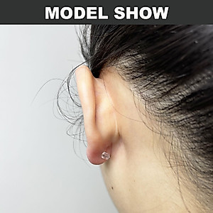6 Styles Silicone Earring Backs for Studs, 600 Pieces Clear Soft Earring Backs Replacements Hypoallergenic Plastic Rubber Earring Backs Clutch Stoppers Kits for Fish Hook Hoops