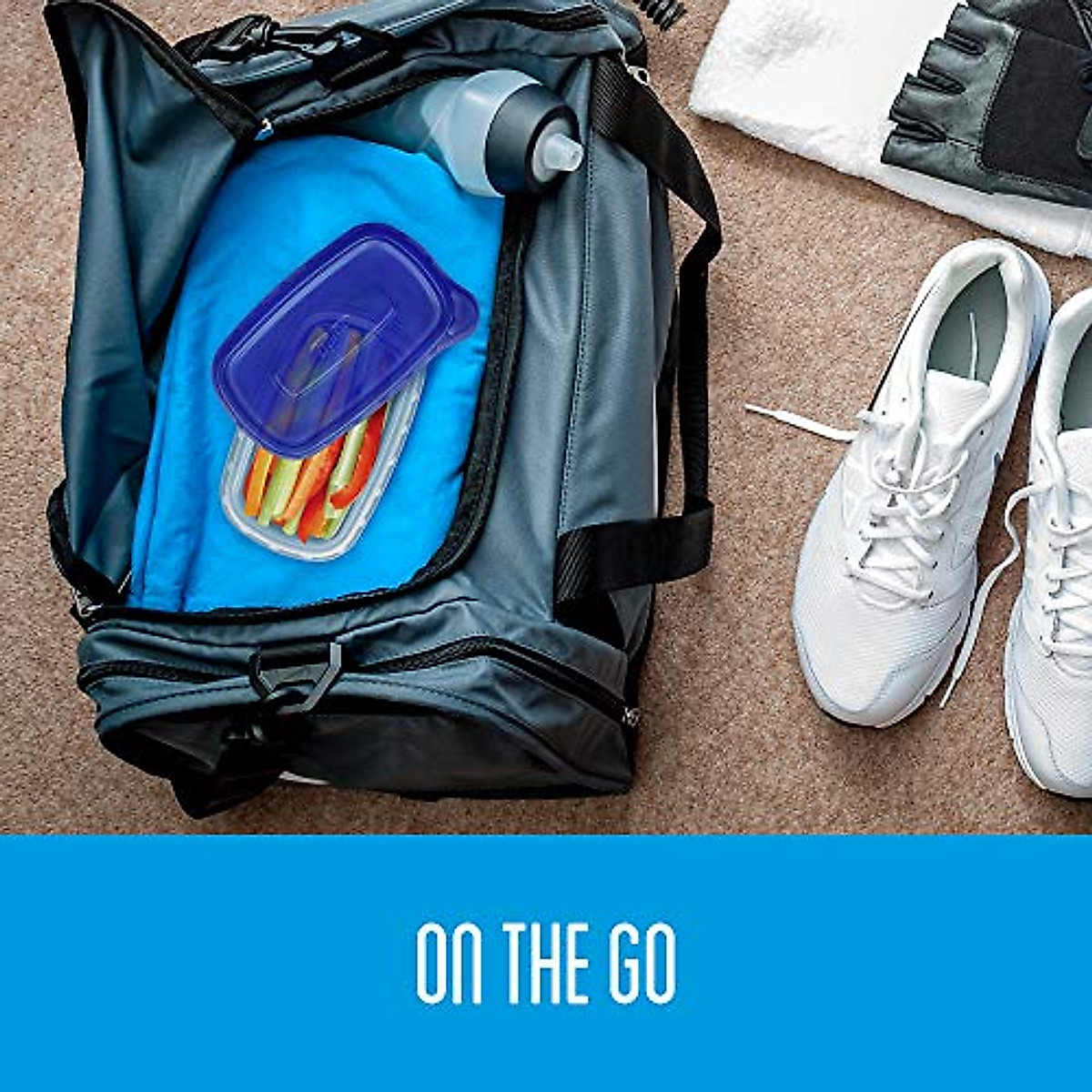 Ziploc Food Storage Meal Prep Containers Reusable for Kitchen Organization, Dishwasher Safe, Fresh Start Pack, 16 Count