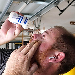 First Aid Only 6-Piece Eye Wash Kit with Oval Eye Pads, First Aid Adhesive Strips, Emergency Eye Rinse & Eye Wash Cup