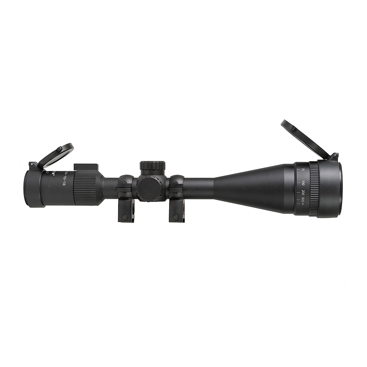 Monstrum Guardian 6-18x50 AO Rifle Scope with Parallax Adjustment | Black | Monstrum Rifle Scope Level Bubble | 1 inch Diameter | Bundle