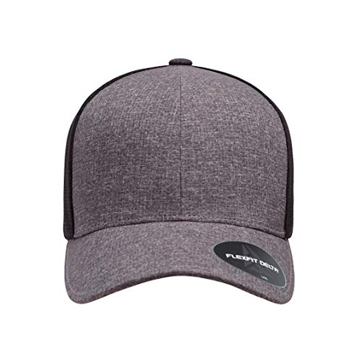 Flexfit Men's one_size Delta Seamless Carbon Cap 2-Tone, Melange Blue/Melange Charcoal, Small-Medium