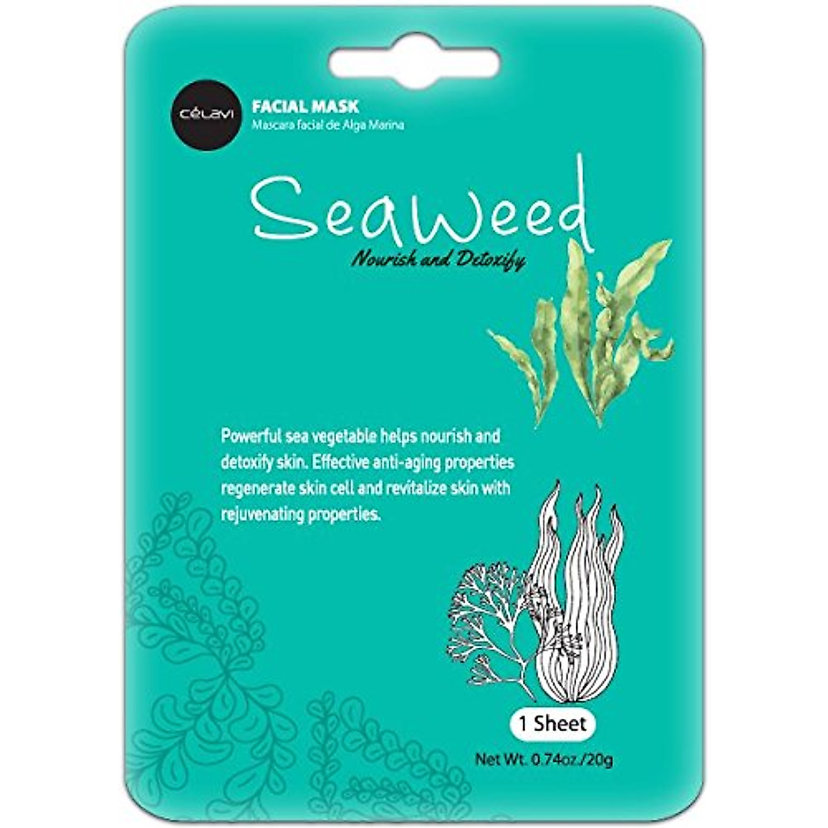 Celavi Collagen Facial Face Mask (24-Sheets) Classic Korean Skincare