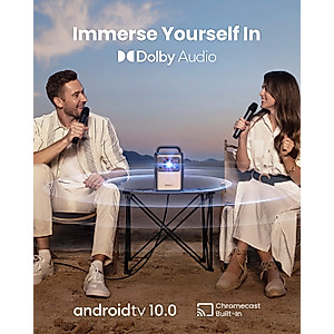 Anker Nebula Cosmos Laser 4K Projector, Android TV 10.0 with 7000+ Apps, Autofocus, Auto Keystone Correction, Screen Fit, Home Theater Image Quality (Renewed)