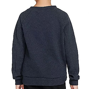 Space Rocket Toddler Raglan Sweatshirt - Spaceship Sponge Fleece Sweatshirt - Sci Fi Kids' Sweatshirt - Heather Navy, 4T