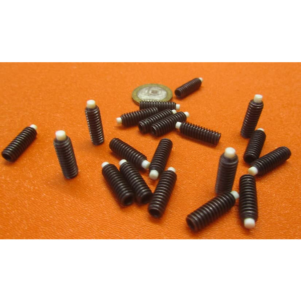 Black Oxide Steel Nylon Tip Set Screw 1/4"-20 x .750" Thread Length 20 pcs
