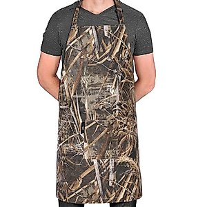 VISI-ONE Max 5 Camo Bib Apron with Large Square Pocket & Adjustable Neck Band