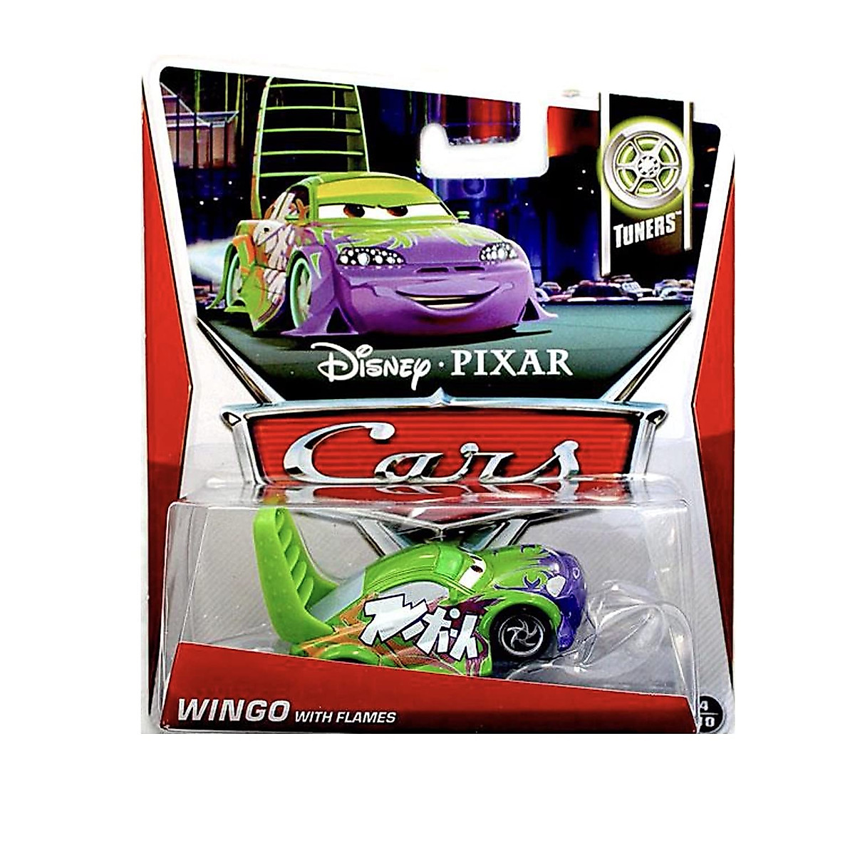 PIXAR CARS #1 OF 8 IN THE TUNERS SERIES WINGO WITH FLAMES DIE-CAST