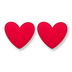 Heart Earrings for Women Valentines Day Earrings Red Heart Stud Earrings Valentines Day Gifts for Girlfriend