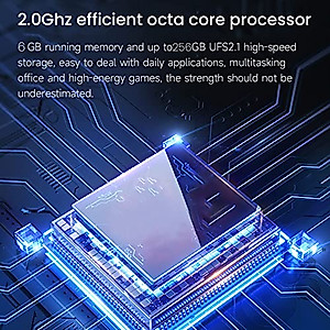 Naroote 10in Tablet, 1960x1080 IPS HD Large Screen 100‑240V Tablet PC for Daily (Blue)