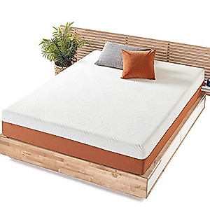 Mellow 12 Inch Lagom Hybrid Mattress Queen - Bamboo Charcoal Memory Foam and Pocket Springs, CertiPUR-US Certified Non Toxic Foams, Oeko-TEX Certified Eco Cover, Copper Infused Comfort Foam