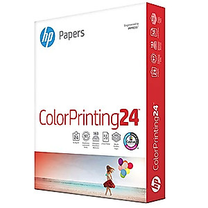 HP Color Inkjet & Laser Paper, 24 lbs, 8.5 x11-Inch Letter, 97 Bright, 400 Sheets (202040)