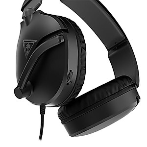Turtle Beach Recon 70 Multiplatform Gaming Headset for PS5, PS4, Xbox Series X|S, Xbox One, PC & Mobile w/ 3.5mm Wired Connection - Flip-to-Mute Mic, 40mm Speakers, Lightweight Design, Black