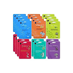 celavi Essence Facial Face Mask 24 Sheets K-Beauty Skincare Korea Skin Care Moisturizing C type