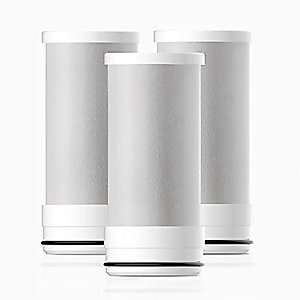 Mist- Water Filter for Sink Replacement Filter, RFMFS395 Replacement Filter for Faucet Mounted Filtration Systems, Replaces Mist MFS094, MFS095 & all Similar Designs, Tap Water Filter (3 Pack)
