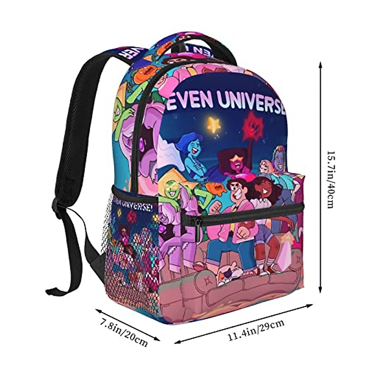 Pobecan Steven Anime Universe Backpack Funny Laptop Back Pack Book Bag Hiking Outgoing Daypack For Women Mens