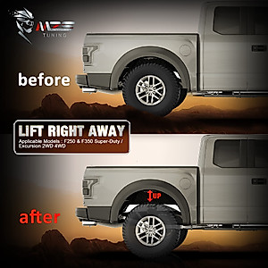 MZS Leveling Kit 3" Rear Lift Blocks Compatible with 1999-2023 F250 F350 Super Duty/2000-2005 Excursion 2WD 4WD