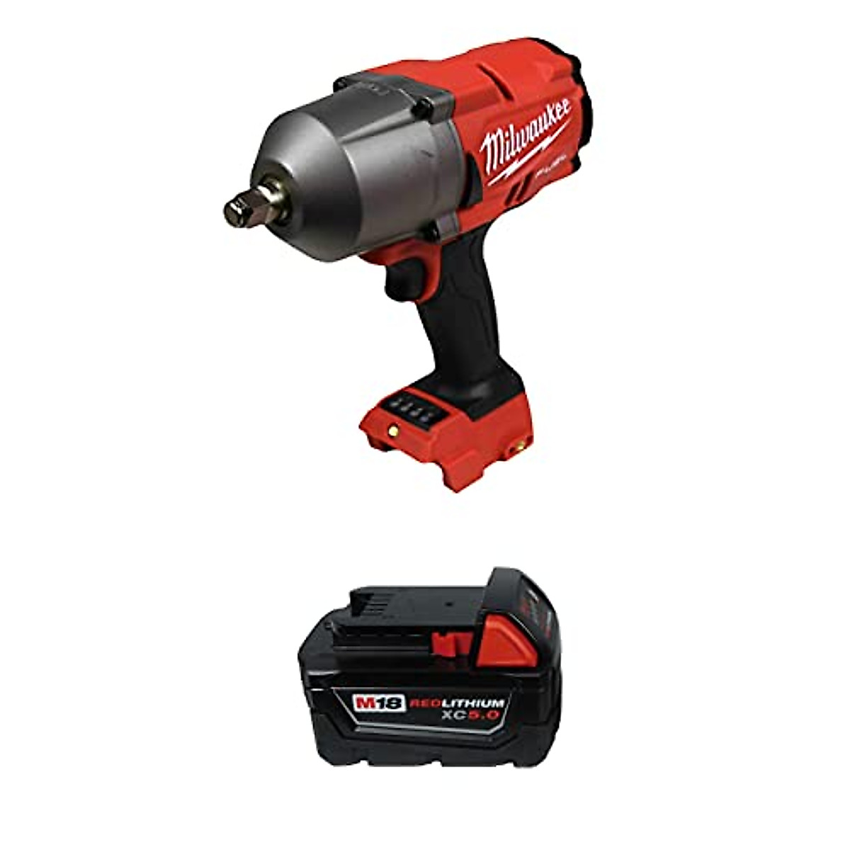Milwaukee 2767-20 1/2" High Torque Impact Wrench w/ 48-11-1850 5.0Ah Battery