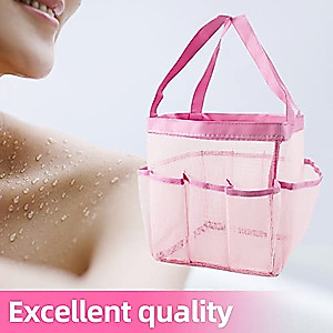 Mesh Shower Caddy Portable,Shower Tote,8 Pockets College Shower Caddy Shower Bag for Bathroom Dorm Gym Travel