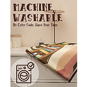 InnoBeta Book Lovers Throw Blanket - Flannel Blankets for Book Club, Librarians, Readers and Literary Lover - Book Lover Gifts on Birthday, Thanksgiving, Christmas - 50" x 65" - (Brown)