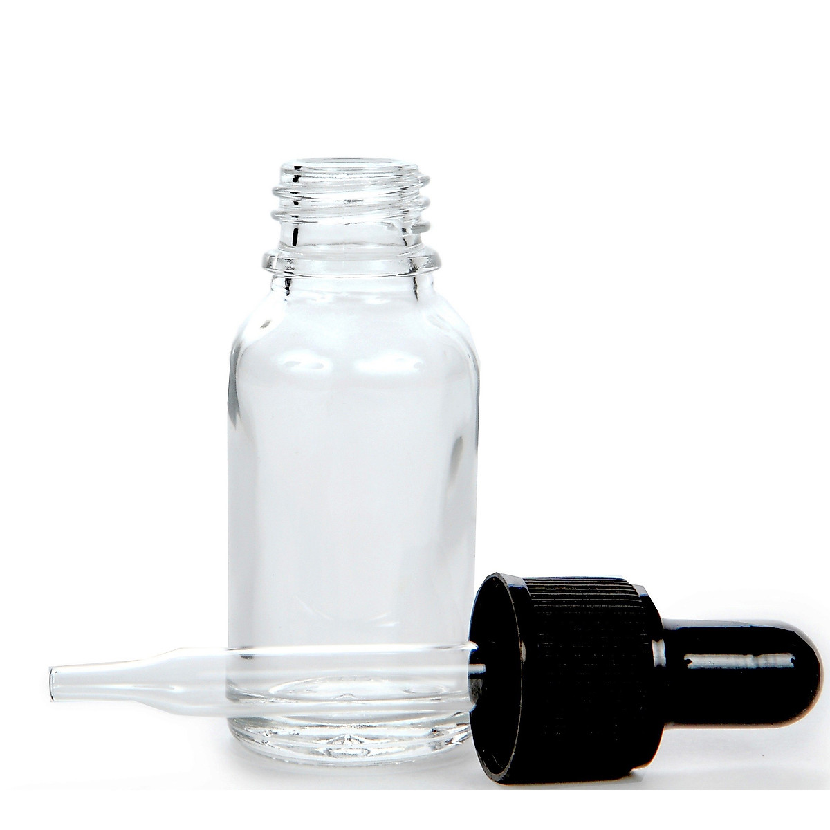 Vivaplex, 24, Clear, 10 ml (1/3 oz) Glass Bottles, with Glass Eye Droppers