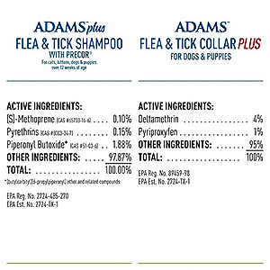 Adams Plus Shampoo 12 oz. + Flea & Tick Collar