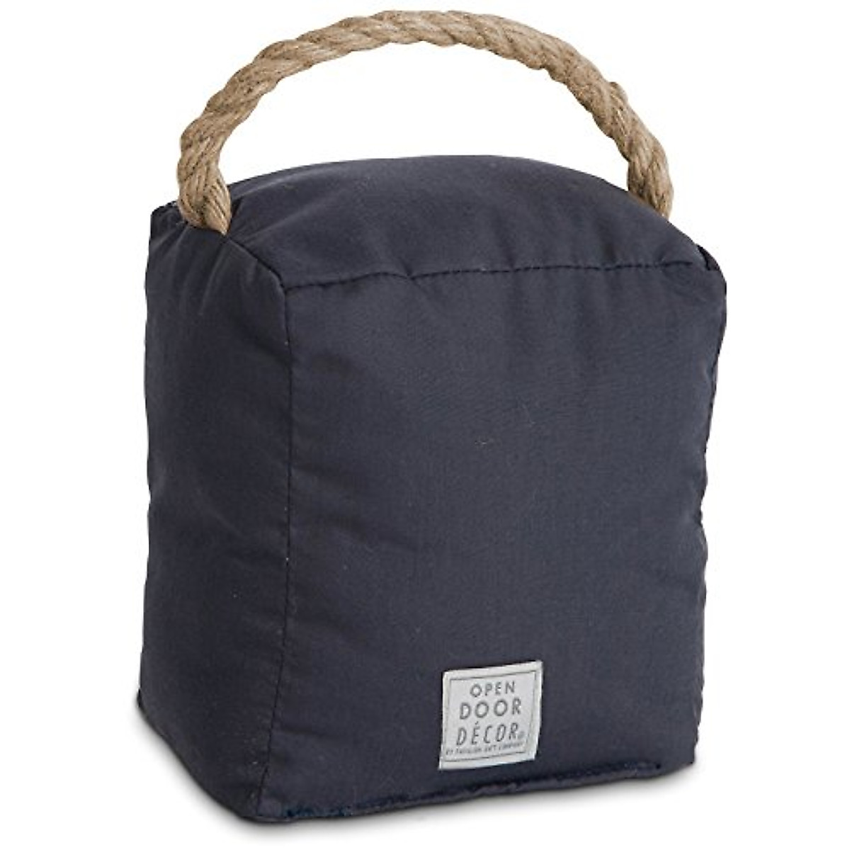 Pavilion Gift Company 72238 Happy Place Door Stopper , Black