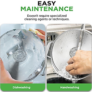 NutriChef Stainless Steel Cookware Stock Pot - 24 Quart, Heavy Duty Induction Soup Pot With Lid, Induction, Ceramic, Glass and Halogen Cooktops Compatible - NCSPT24Q