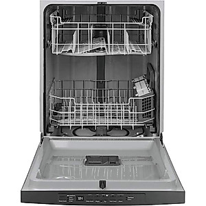 GE GDT530PSPSS 24" Stainless Steel Fully Integrated Dishwasher with 16 Place Settings 4 Cycles 8 Options Dry Boost and Piranha Hard Food Disposer