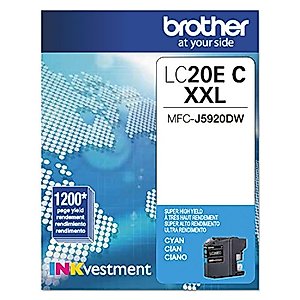 Brother LC20EC Super High Yield Cyan Ink Cartridge