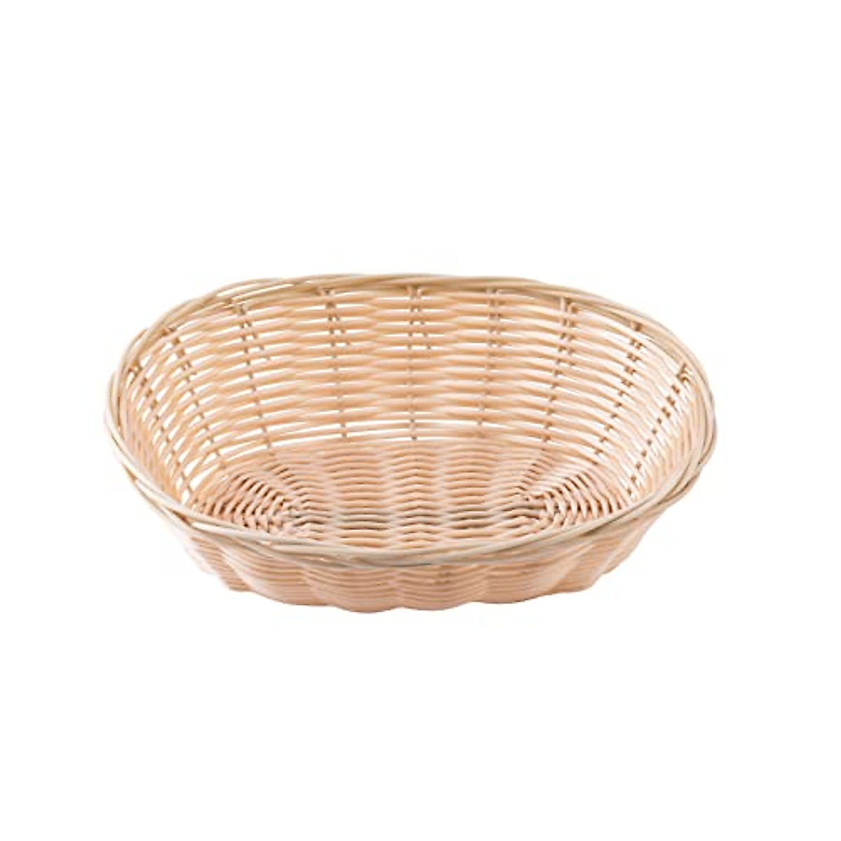 TableCraft Products C1174W Basket, Oval, Natural, 9" x 6" x 2.25" (Pack of 12)