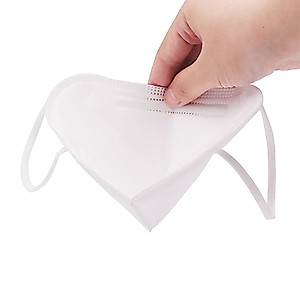 KN95 Face Mask 50 Pack, 5-Layers Cup Dust Safety Masks, Individually Packaged, Filter Efficiency≥95%, Breathable KN95 Disposable Protection Face Mask for Men & Women