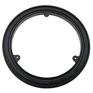 Lazy Susan LUORNG 10" Black Round Plastic Rotating Turntable Bearings for Potted Plants, Rotating Display Stand, Stereo Speakers,Dining-Table