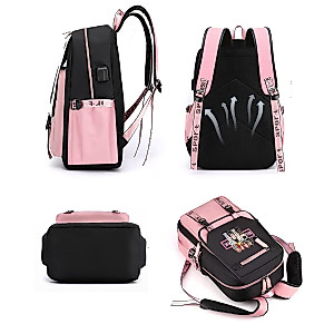 BEBBEE Unisex Bangtan boys Laptop Backpack Middle School Students Bookbag Outdoor Daypack for Girls Boys School (L)