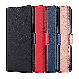 Fansipro Wallet Folio Case for Oppo Reno 2, Premium PU Leather Slim Fit Cover for Reno 2, 1 Card Slot, Handy, Red