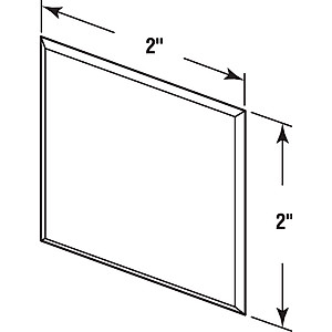 Prime-Line MP10866 Wall Protector, 2 inch x 2 inch Squares, Rigid Vinyl, White, Textured, Adhesive-Backed, Paintable, Pack of 5