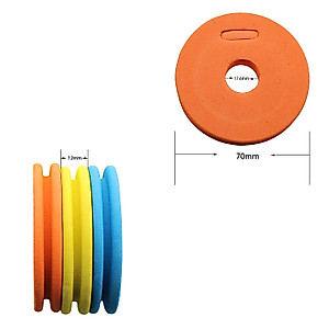 DGZZI 20PCS 70mm Colorful Fishing Line Foam Spools Fishing Line Storage Holder Fishing Winding Boards (Random Color)
