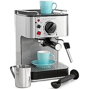 Cuisinart EM-100 1000-Watt 15-Bar Espresso Maker, Stainless Steel (Renewed)