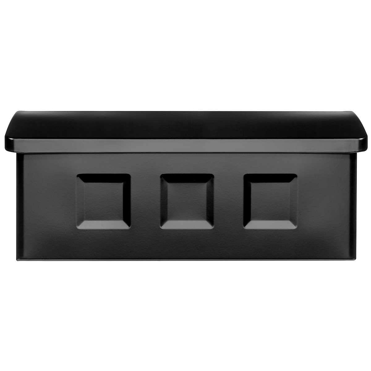 Architectural Mailboxes Wayland Galvanized Steel Wall Mount Mailbox, 2689B-10, Black, Small Capacity