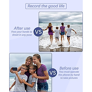 Wireless Remote for iPhone Camera for iPhone & Android, Bluetooth Remote Capture Perfect Moments Hands-Free with This Selfie Clicker for Photos & Videos, Works with Smartphones and Tablets (Classic)