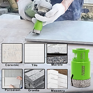 FACHLICH Diamond Core Drill Bits Set - Tile Hole Saw Kit 6/6/8/25/32/35mm with 35mm Diamond Beveling Chamfer Bit for Porcelain Ceramic Tile Granite Marble