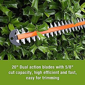 WORKPRO 20V Cordless Hedge Trimmer and Cordless String Trimmer, 2-Piece 2.0Ah Batteries and Fast Chargers