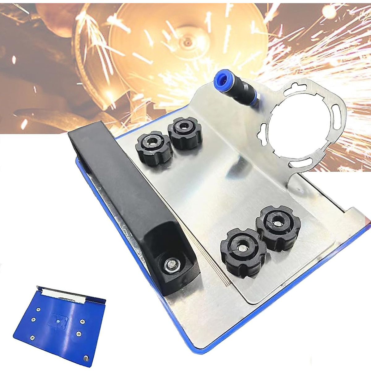 FOTN Angle Grinder Stand for Tile 45° Chamfer Cutting, Tile Cutter Tool 45 Degree Ceramic Tile Chamfer, Angle Grinder Holder Tile Tools, Special Cutting Bracket for 100-Type Angle Grinders