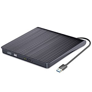 External CD Drive Portable Drive USB3.0 Portable Drive Can Read DVD/CD is Suitable External CD/DVD Drive for Laptop/Desktop/Windows10/8/7/XP