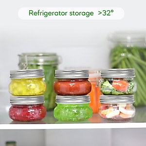 STARSIDE 4 oz Glass Mason jars,24 Pack Glass Canning Jars With Regular Mouth Lids, Perfect Containers for Jam, Honey, Candies,Overnight Oats,Wedding Favors. Included 1 Pens and 80 Labels.