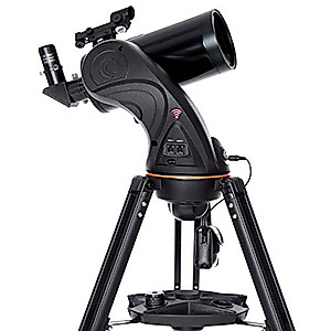 Celestron Astro Fi 102 Wi-Fi Maksutov Wireless Reflecting Telescope, Black (22202)